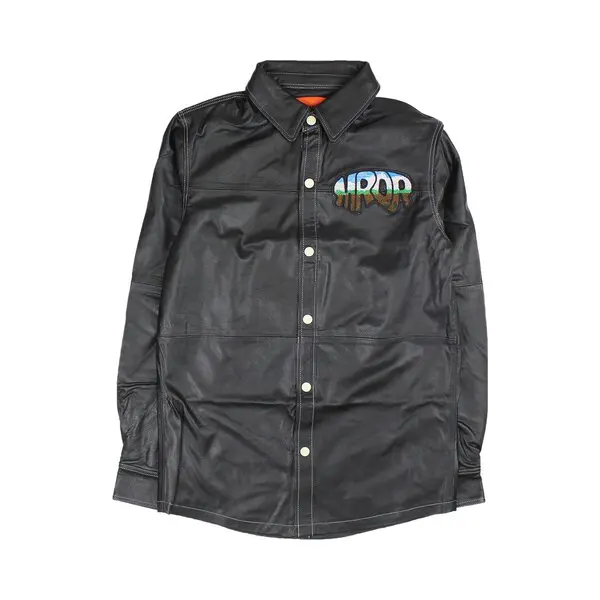 WHO DECIDES WAR BY EV BRAVADO Mrdr Leather Work Shirt
