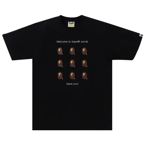 A BATHING APE Com Tee - Black