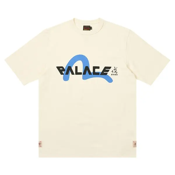 PALACE X Evisu Logo T-shirt - White
