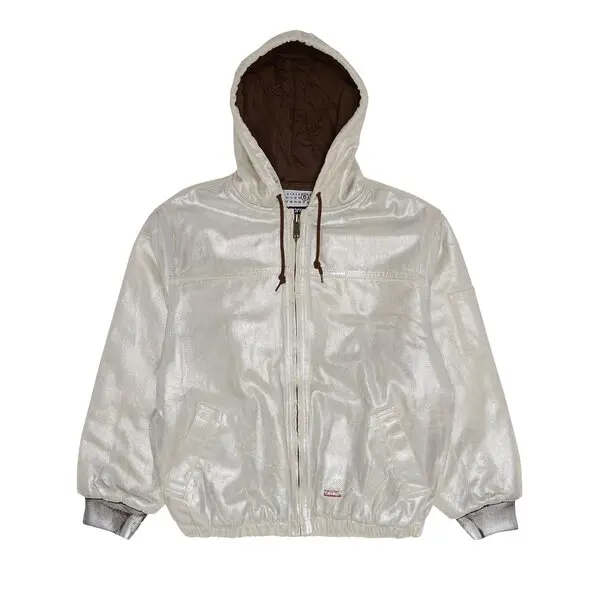 Supreme X Mm6 Maison Margiela Foil Hooded Work Jacket - Silver