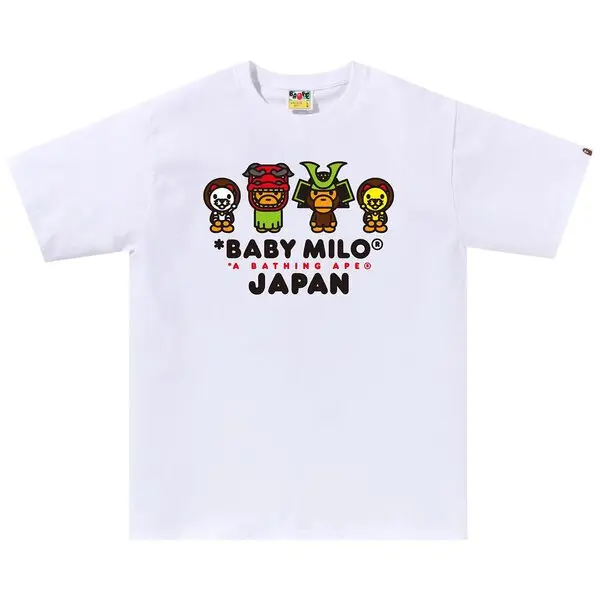 A BATHING APE Baby Milo Japan Tee - White