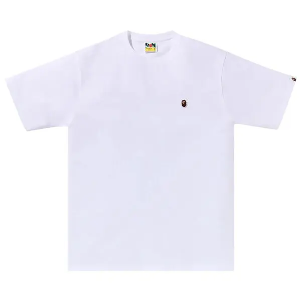 A BATHING APE A Camping Ape One Point Tee - White