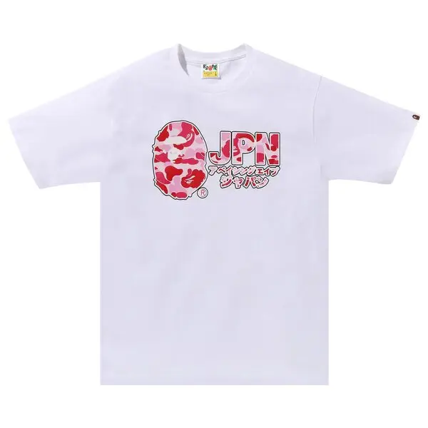 A BATHING APE Abc Camo Jpn Katakana Tee - White
