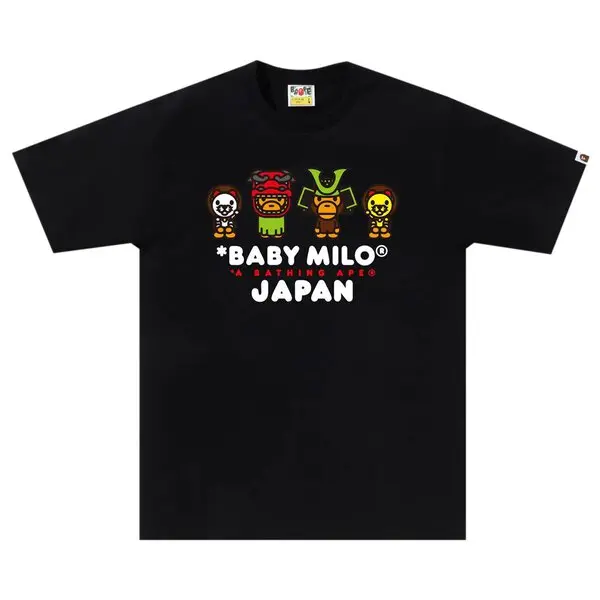 A BATHING APE Baby Milo Japan Tee - Black