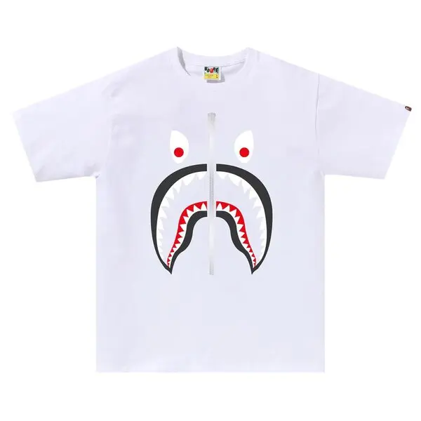 A BATHING APE Mad Shark Tee - White