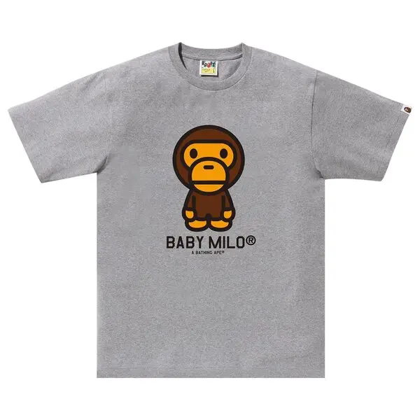 A BATHING APE Baby Milo Tee - Grey