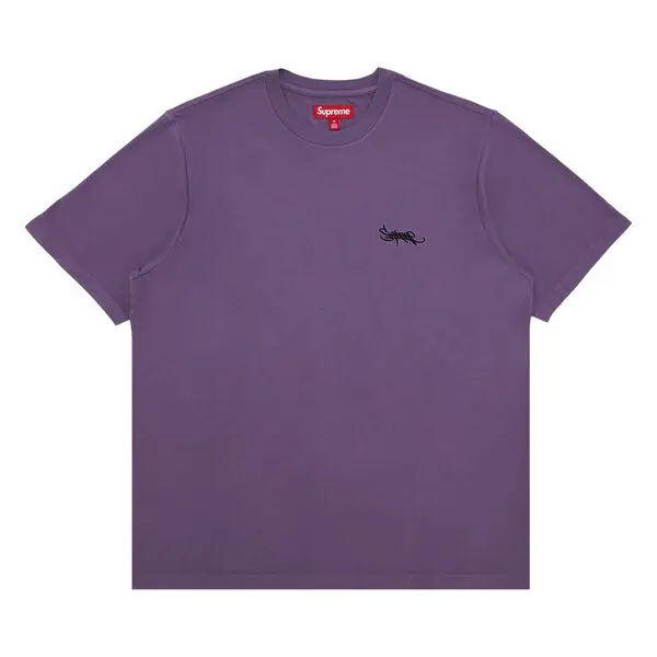 Supreme Washed Tag Short-sleeve Top 'lavender - Purple