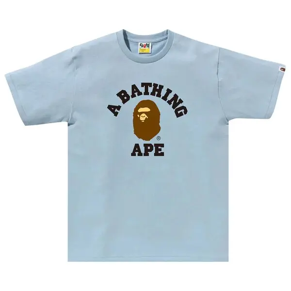 A BATHING APE College Tee 'sax - Blue
