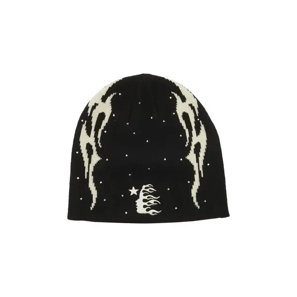 HELLSTAR Flame Beanie - Black