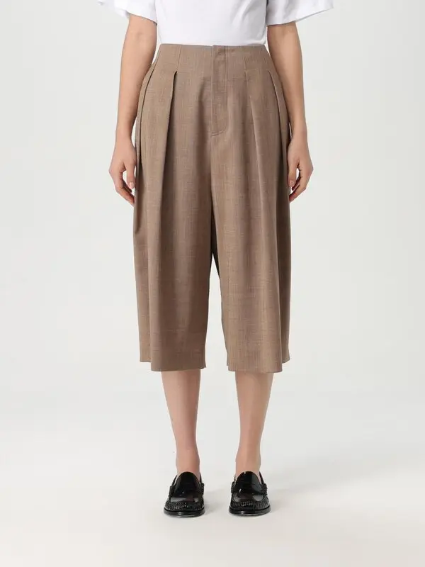 Philosophy Di Lorenzo Serafini Plaid Cropped Pants - Beige