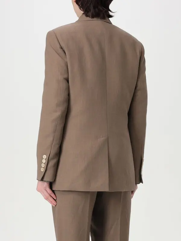 Brunello Cucinelli Double Breasted Jacket - Cocoa