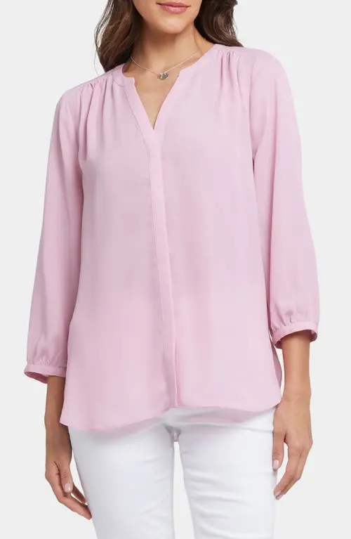 NYDJ Pintuck Top - Pink Nectar