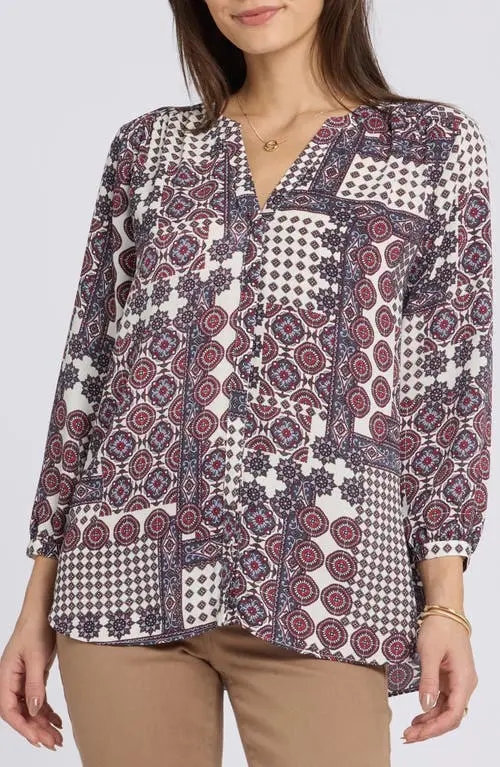 NYDJ Pintuck Top - Vintage Patchwork