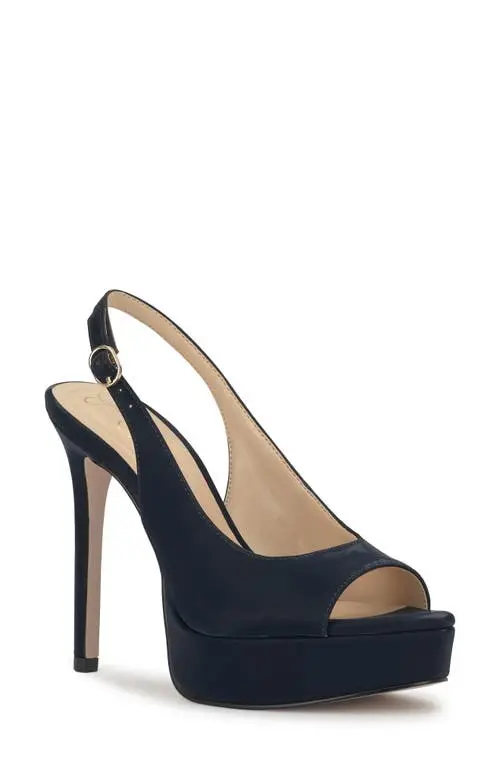 Jessica Simpson Sibilla Slingback Platform Sandal - Blue 17