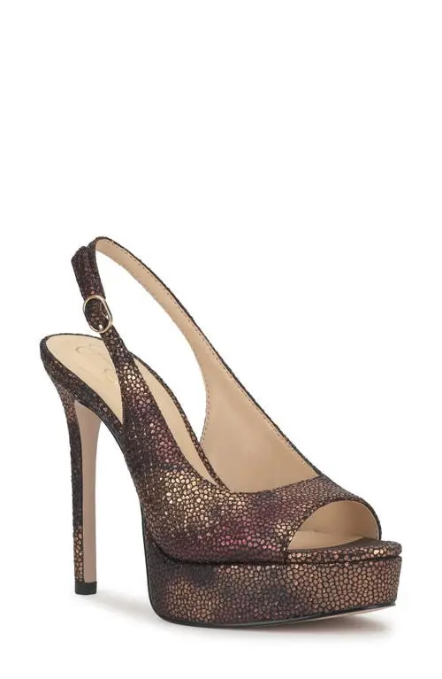 Jessica Simpson Sibilla Slingback Platform Sandal - Bronze Multi