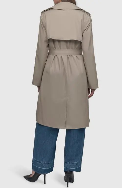 Dkny Grommet Sleeve Trench Coat