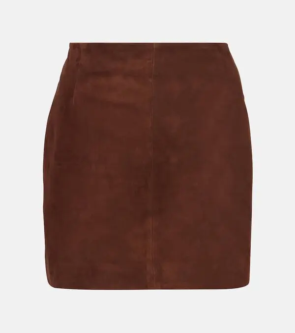Nour Hammour Remi Suede Miniskirt