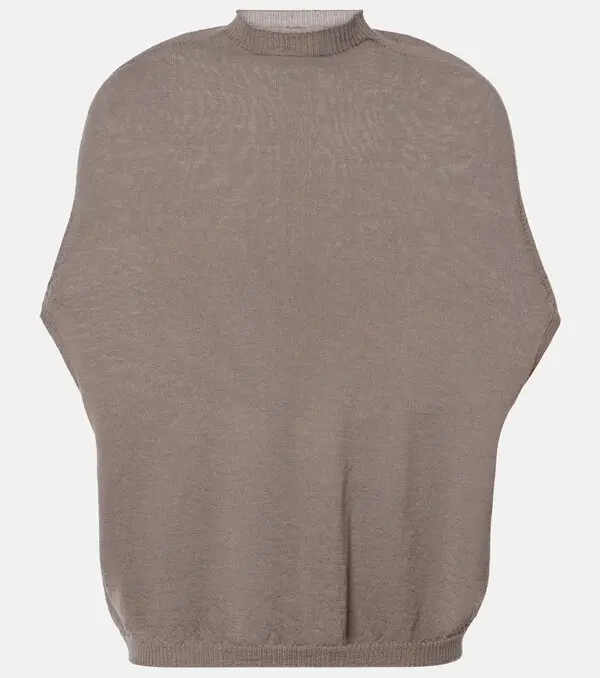 Rick Owens Wool Turtleneck Top