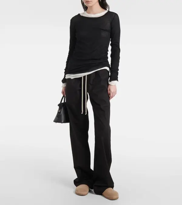 Rick Owens Granola Suede Mules