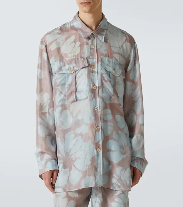 Dries Van Noten Floral Silk Shirt