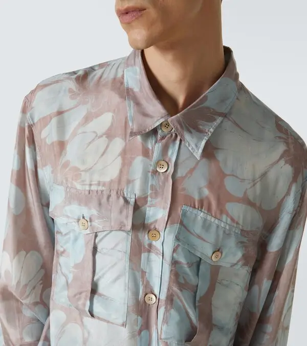 Dries Van Noten Floral Silk Shirt