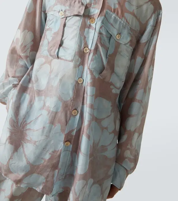 Dries Van Noten Floral Silk Shirt