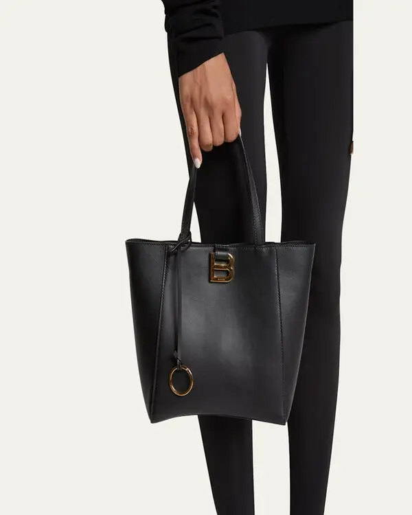 Balenciaga Hourglass Small Tote Bag Black Editorialist
