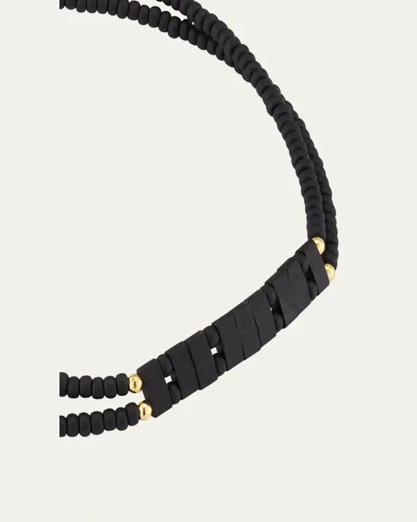 JAN LESLIE Glass Micro-bead Bracelet