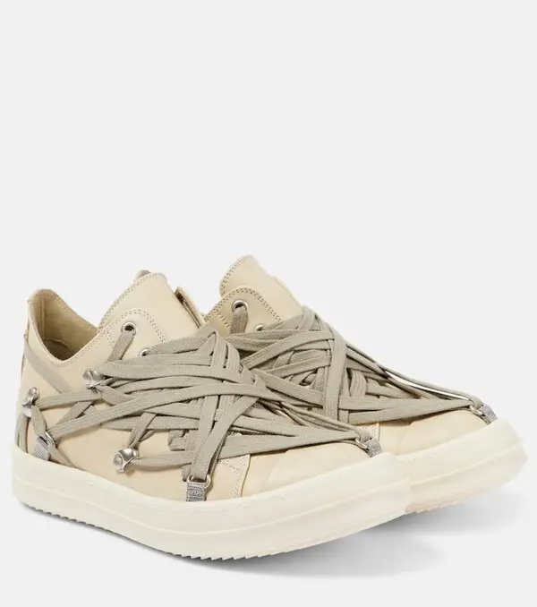 Rick Owens Hollywood Megalace Sneakers - Beige