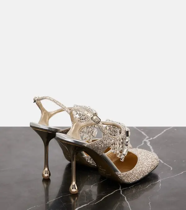 JIMMY CHOO Verity 95 Glitter Pumps