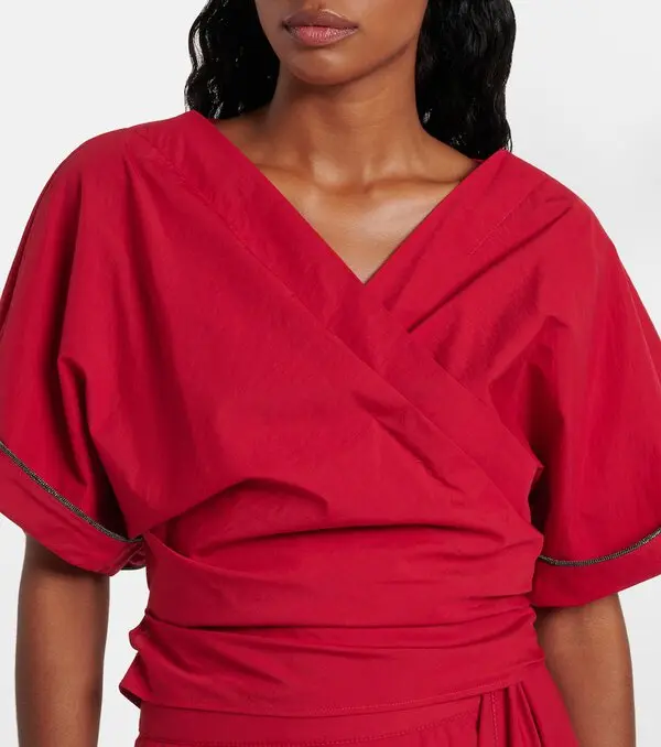 Brunello Cucinelli Cotton-blend Blouse