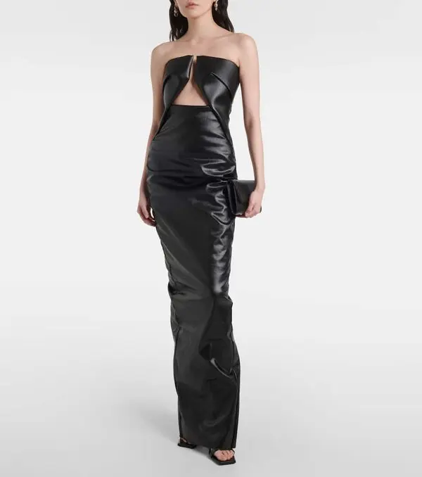 Rick Owens Prong Cutout Cocktail Dress - Black