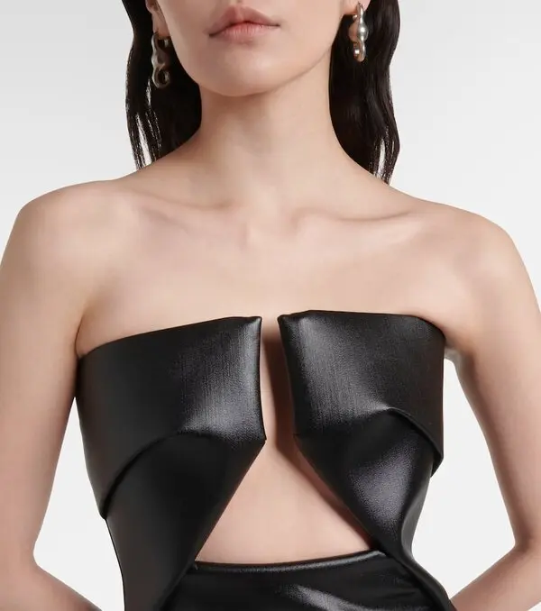 Rick Owens Prong Cutout Cocktail Dress - Black