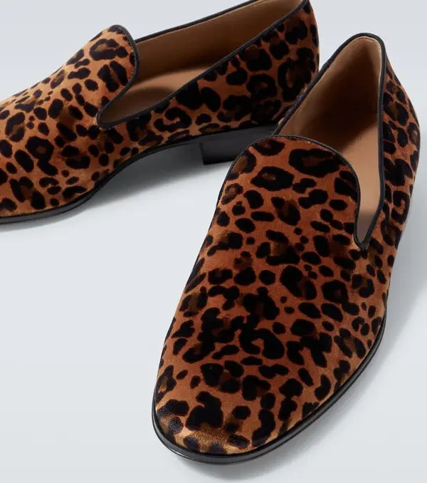 GIANVITO ROSSI Leopard-print Loafers