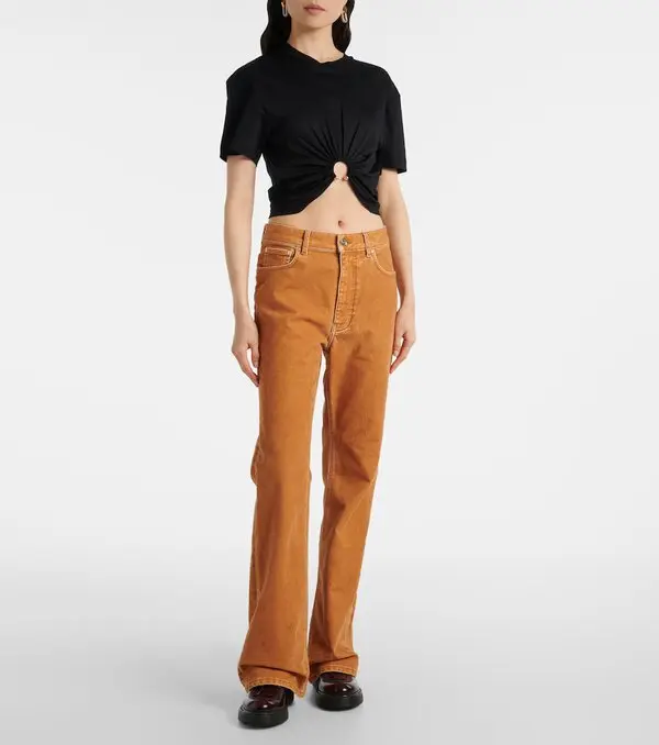 Rabanne High-rise Straight Leg Jeans