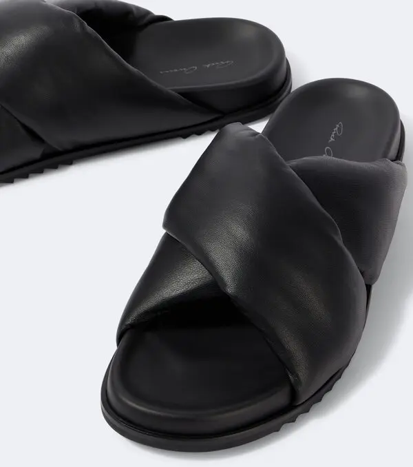 Rick Owens Leather Donut Granola Sandals
