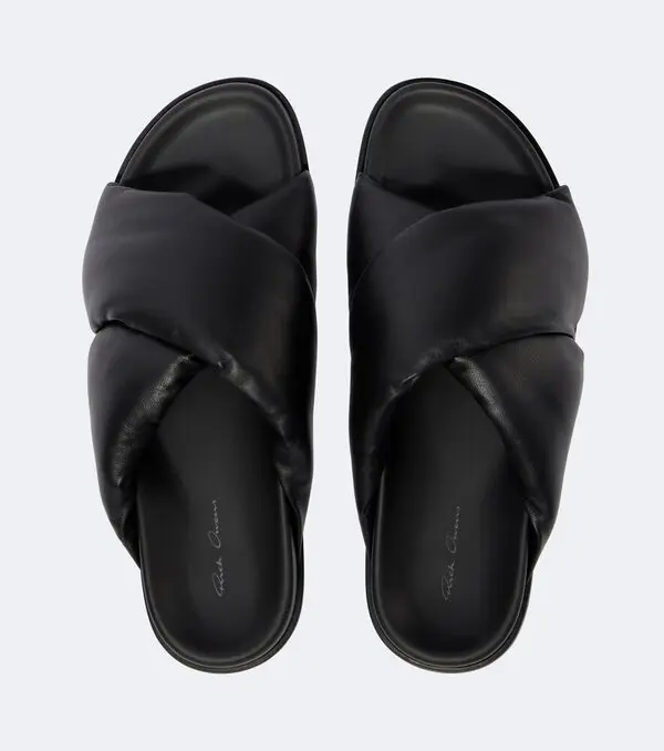 Rick Owens Leather Donut Granola Sandals