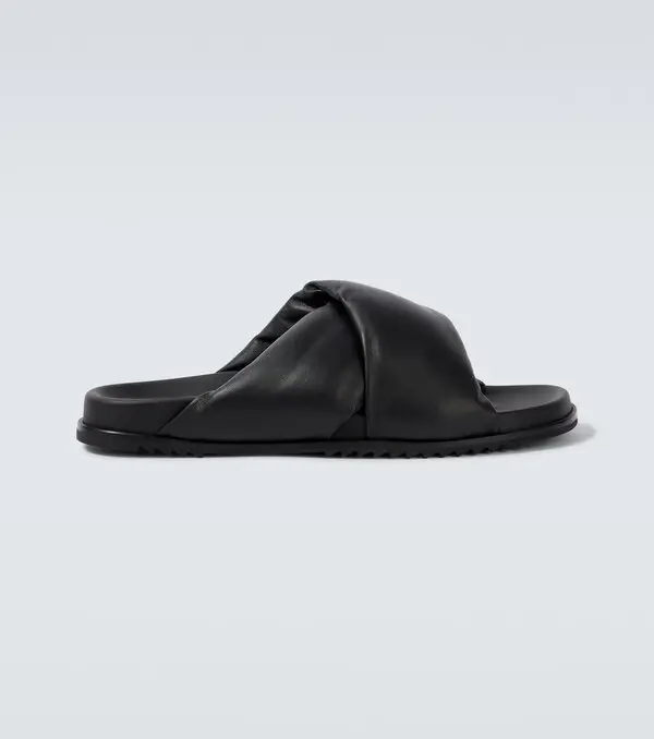 Rick Owens Leather Donut Granola Sandals