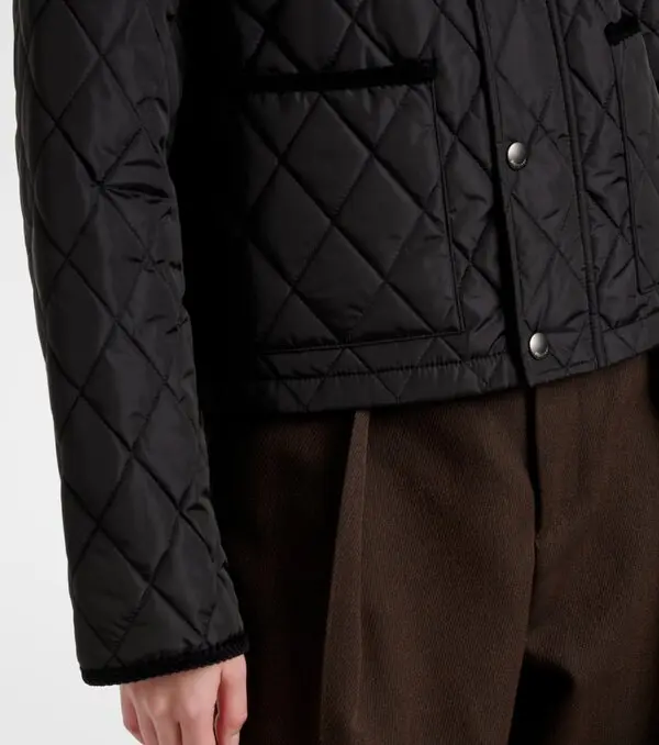 Burberry Check Quilted Jacket