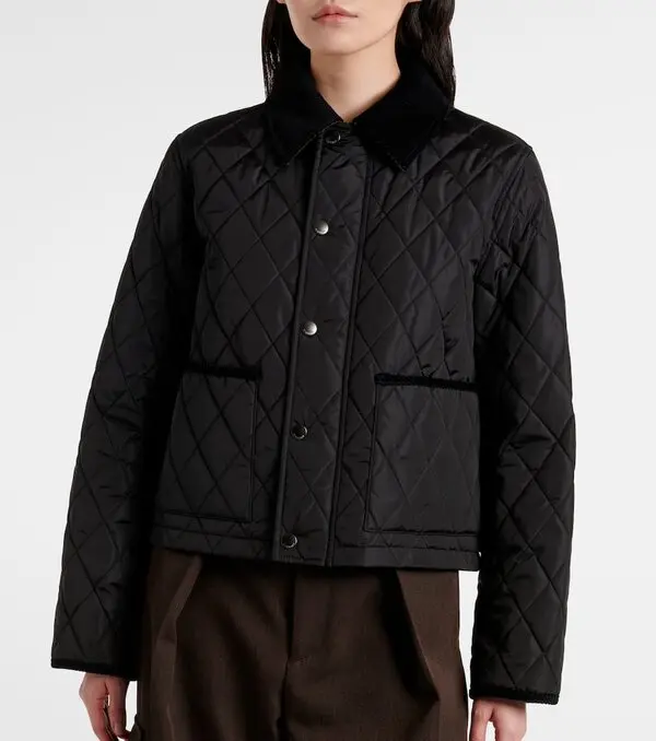 Burberry Check Quilted Jacket