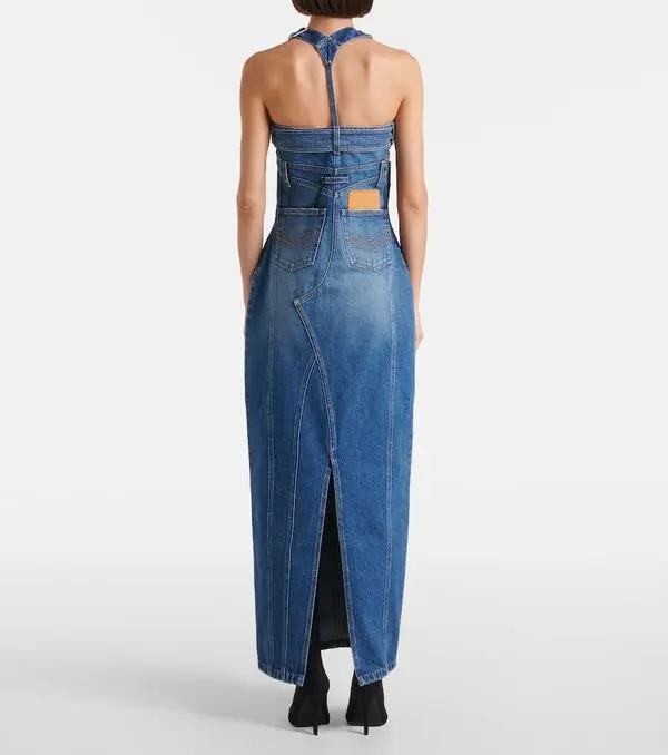 JEAN PAUL GAULTIER Denim Maxi Dress