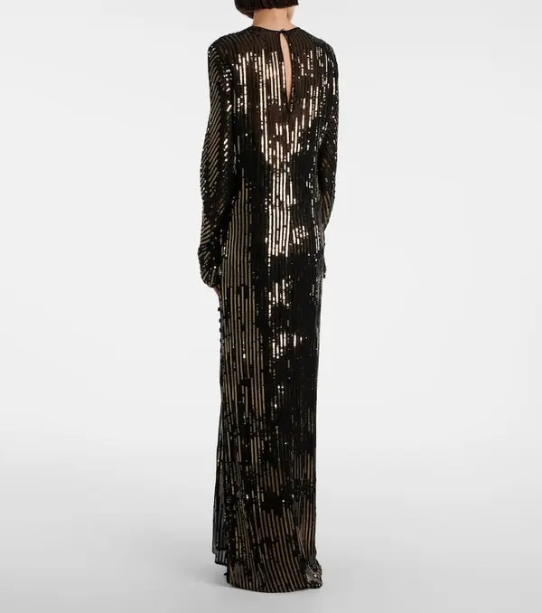 Johanna Ortiz Sequined Silk Gown
