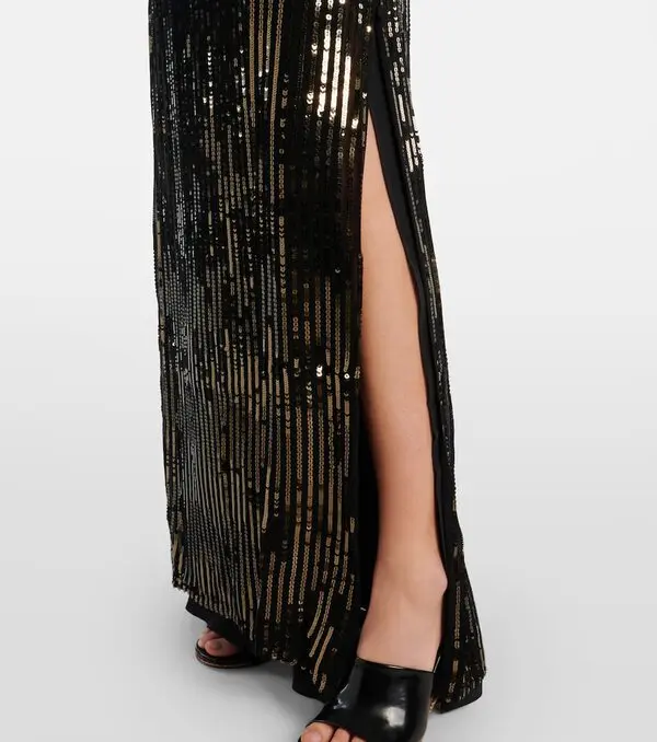 Johanna Ortiz Sequined Silk Gown