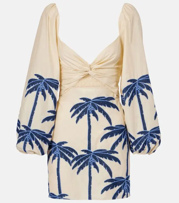 Johanna Ortiz The Power Of The Sea Minidress - Neutrals