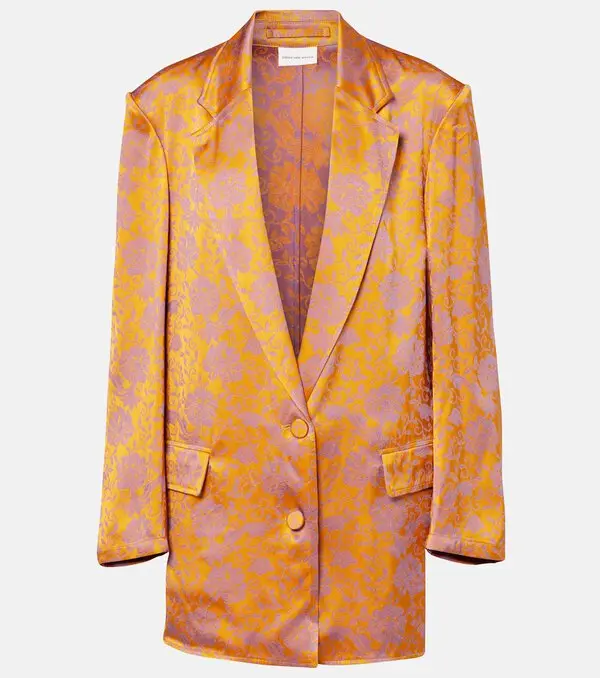 Dries Van Noten Floral Jacquard Blazer