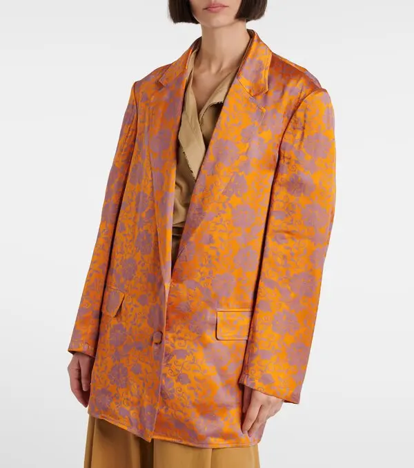 Dries Van Noten Floral Jacquard Blazer