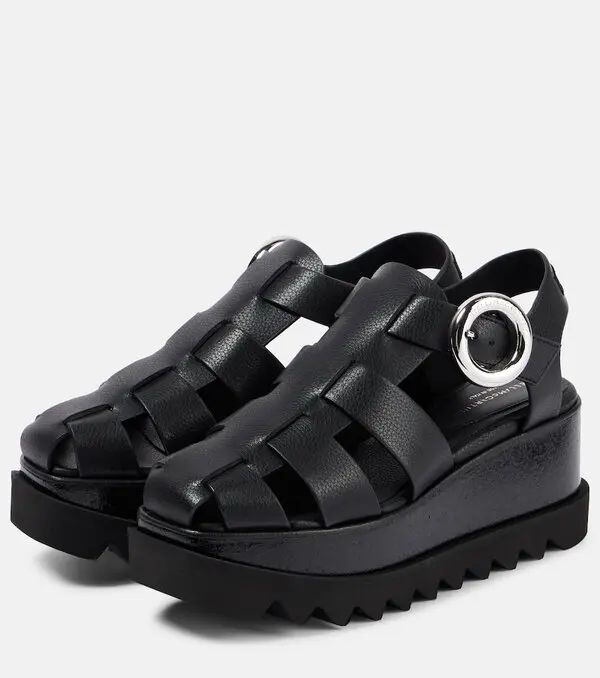 Stella McCartney Platform Fisherman Sandals - Black