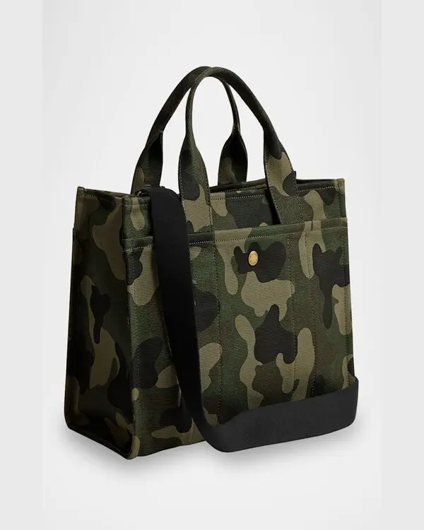 Coach Cargo Camo Printed Canvas Tote Bag