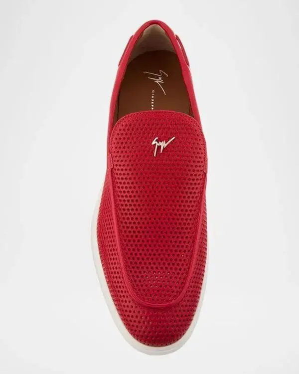 GIUSEPPE ZANOTTI Berth 10 Perforated Leather Loafers