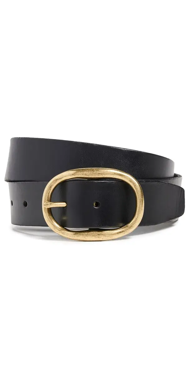 Madewell Oval Buckle Belt - True Black